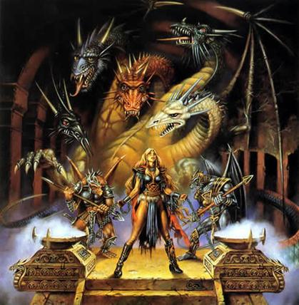 Advanced Dungeons & Dragons: The Dark Queen of Krynn PC Artworks ...