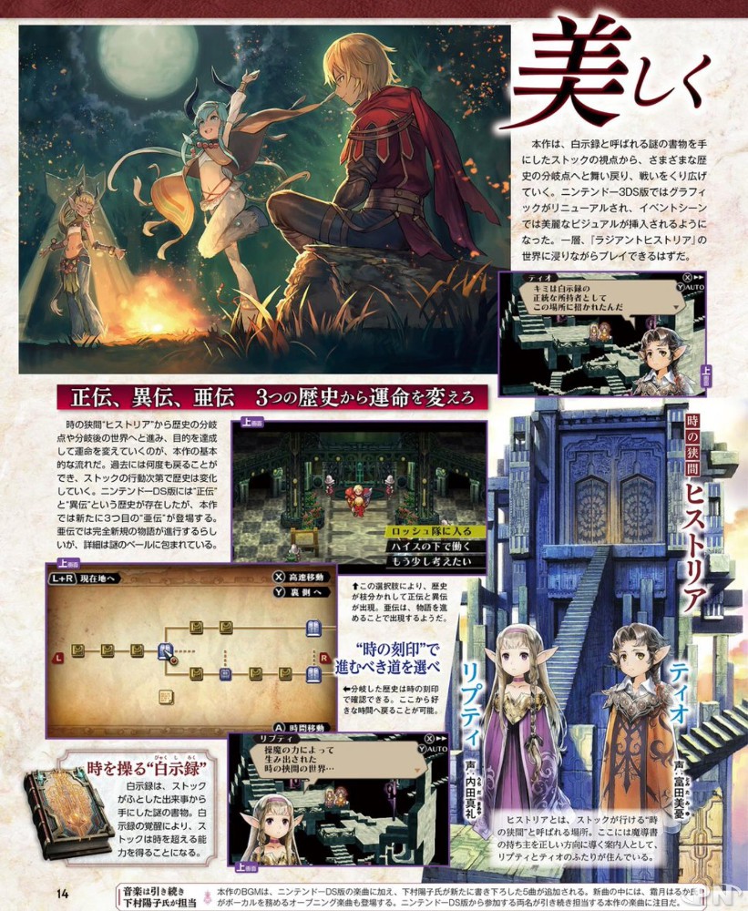 Radiant Historia: Perfect Chronology Nintendo 3DS Scans, images ...