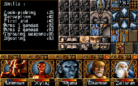 Ishar 2: Messengers of Doom Amiga Screenshots, capture d'écrans, images ...