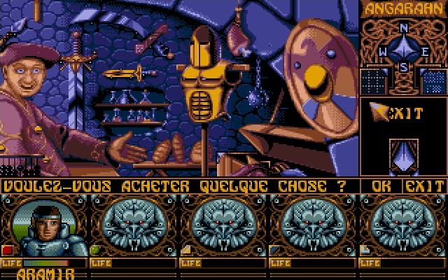 Ishar: Legend of the Fortress Atari ST/E Screenshots, capture d'écrans ...