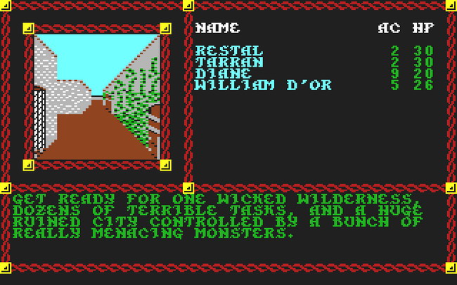 Advanced Dungeons & Dragons: Pool of Radiance Commodore 64/128 Screenshots, capture d'écrans ...