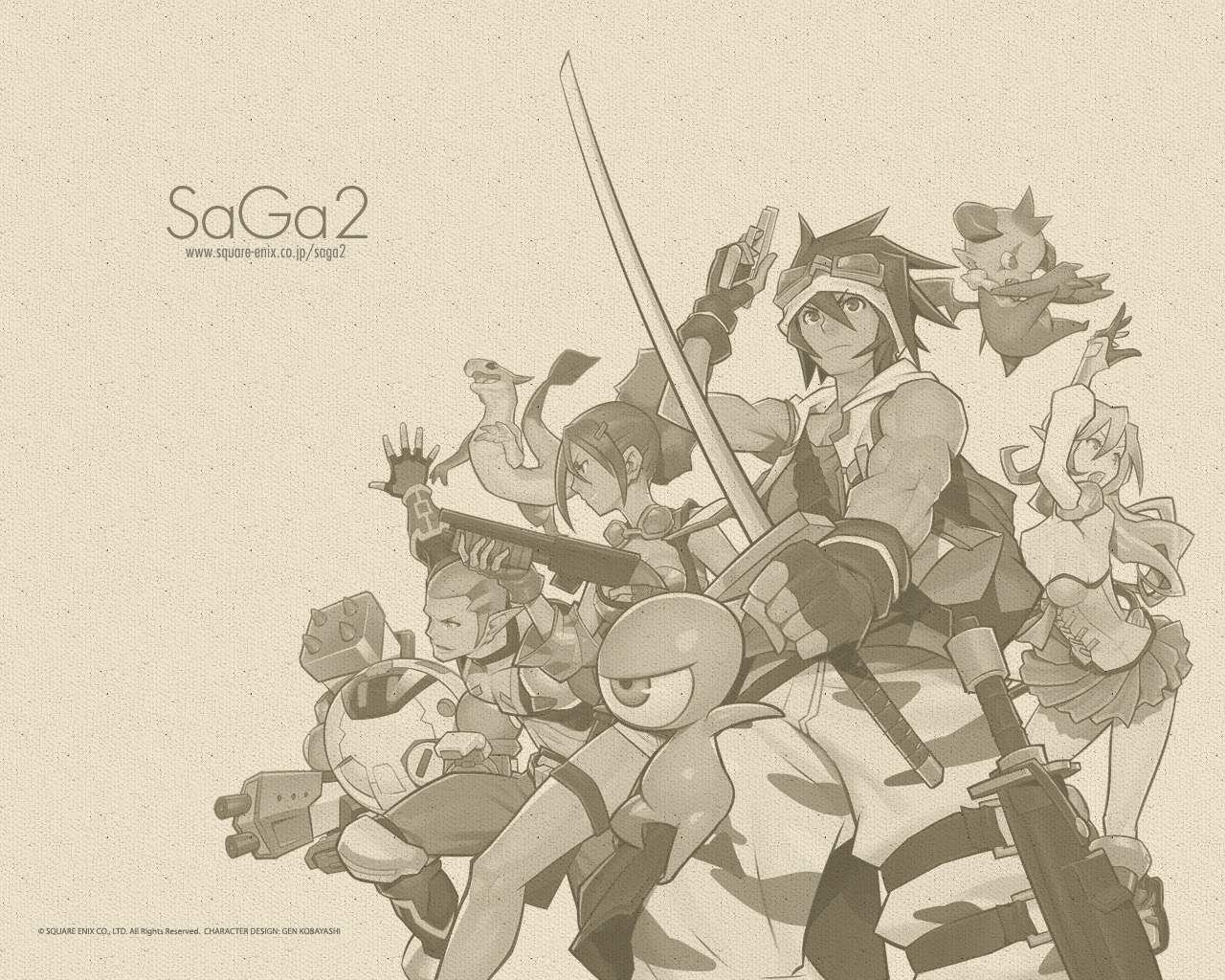 SaGa 2 Hihou Densetsu: Goddess of Destiny Nintendo DS Wallpapers, fonds ...