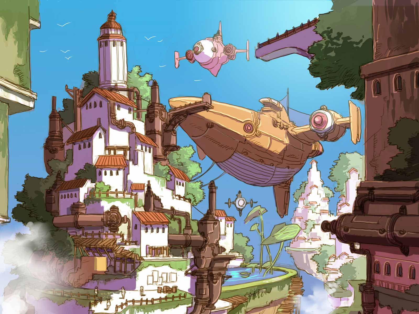 Solatorobo: Red The Hunter Nintendo DS Wallpapers, fonds d'écran ...